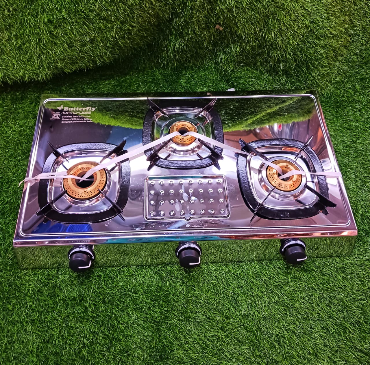 Stainless Steel Butterfly 3 Burner Gas Stove – S.Chelliah Nadar & Sons